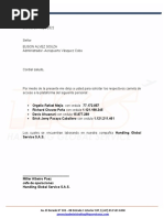 COTIZACION GRUPO 3S Handling Global | PDF | Máquina elevadora