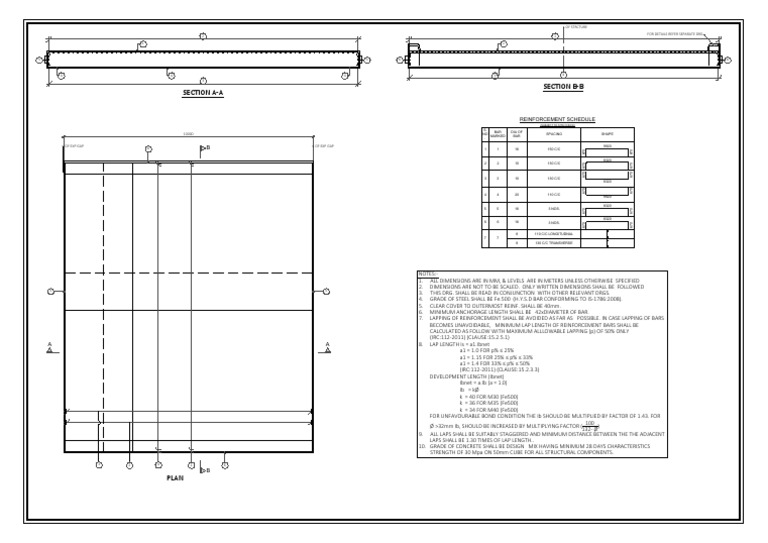 Slab Reinforcement Details and Schedule | PDF | Civil Engineering ...