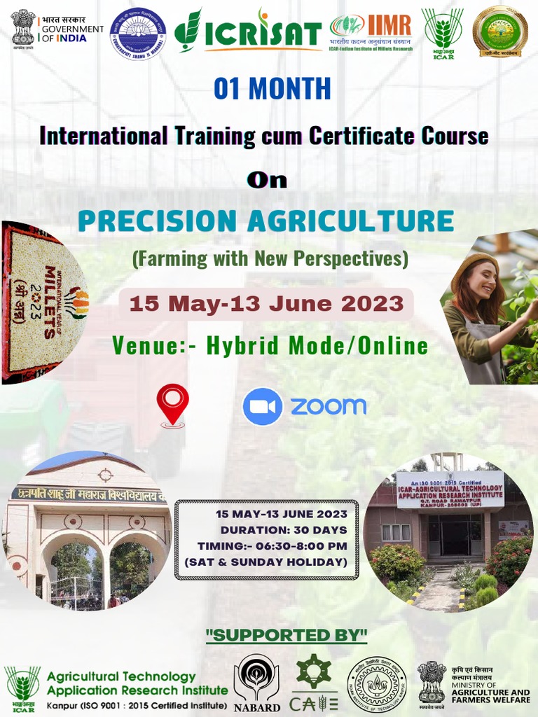 Precision Agriculture ICAR-ATARI & ICRISAT | PDF | Agriculture