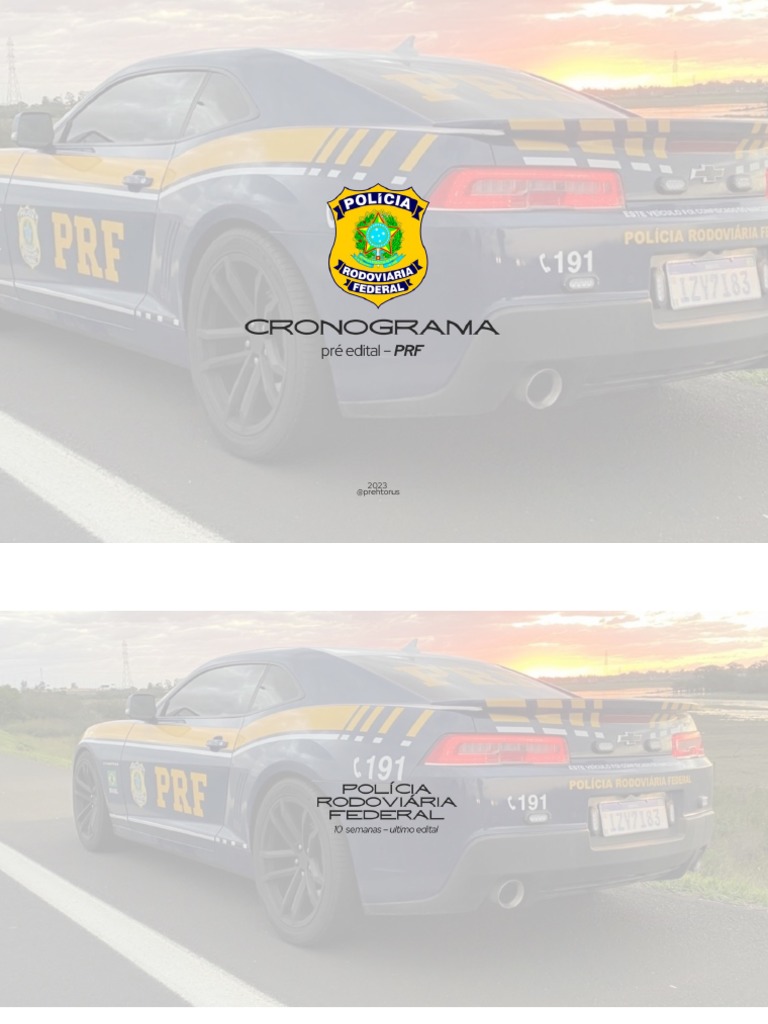 Cronograma PRF 2023 | PDF | Constituição | Administração pública