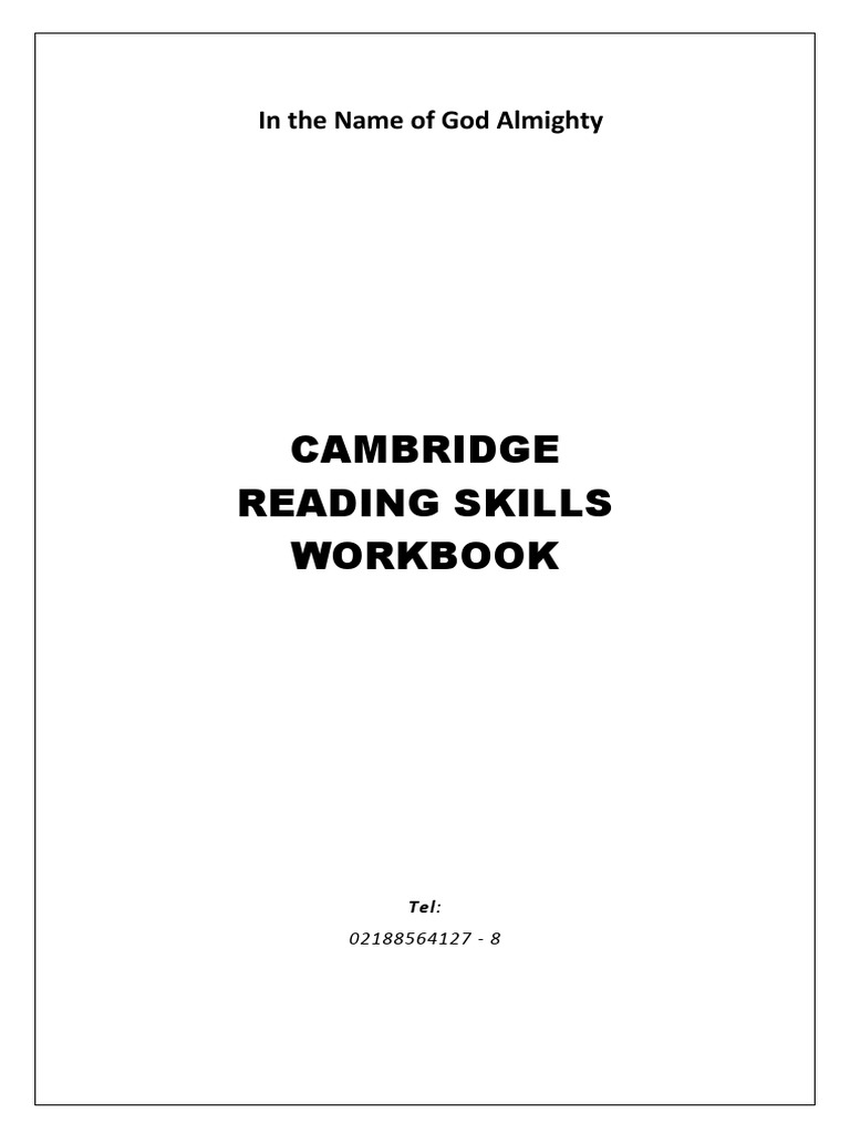 Cambridge Reading Skills Workbook | PDF | Bracket | Vocabulary