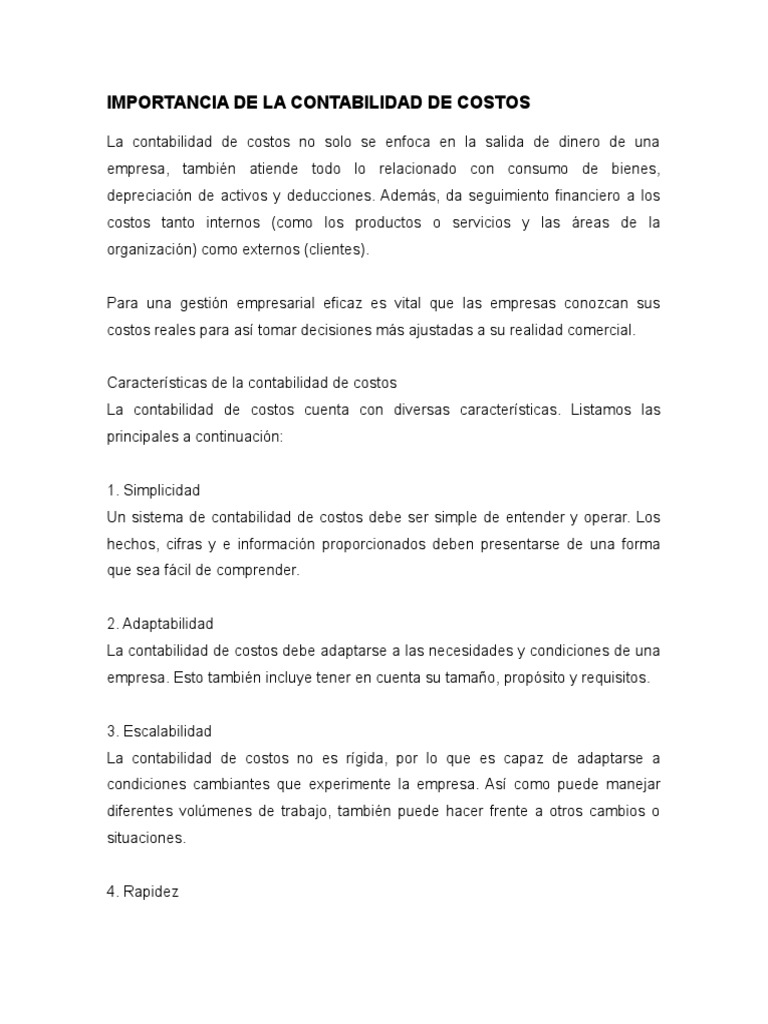 Claves de la Contabilidad de Costos | PDF | Contabilidad | Contabilidad de costos