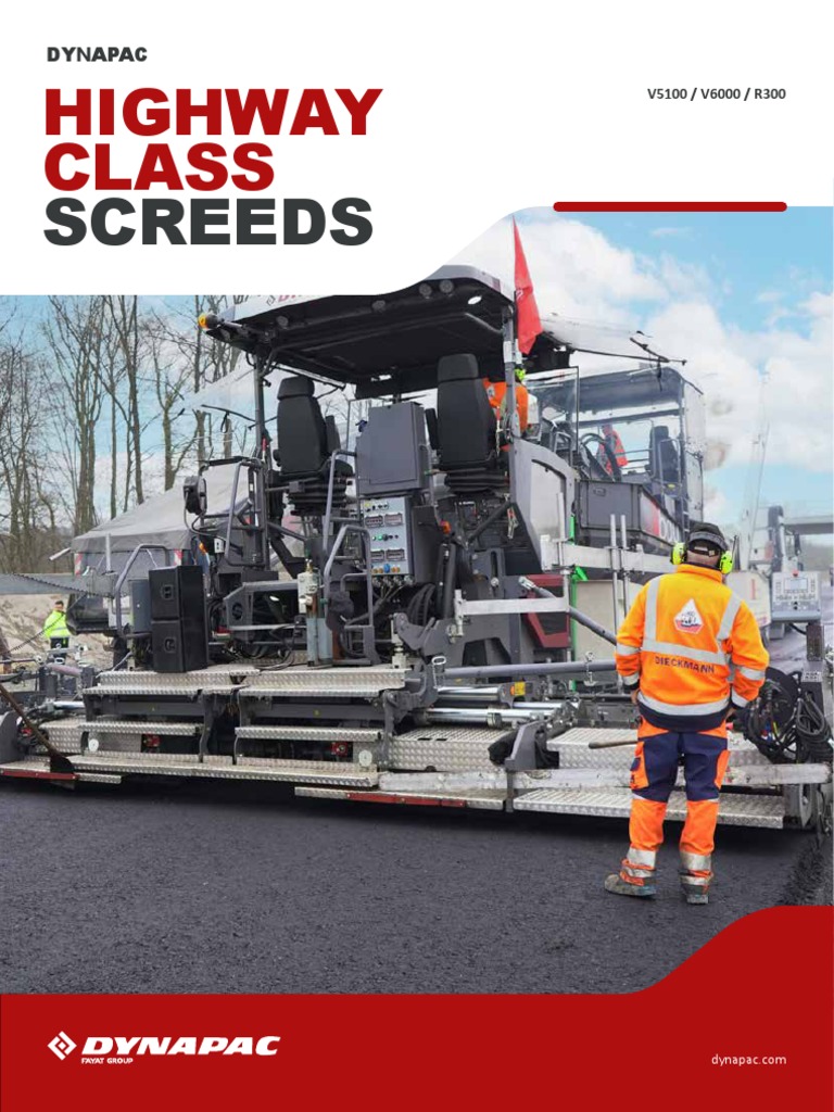 Dynapac Brochure Screeds | PDF | Elevator | Physical Sciences