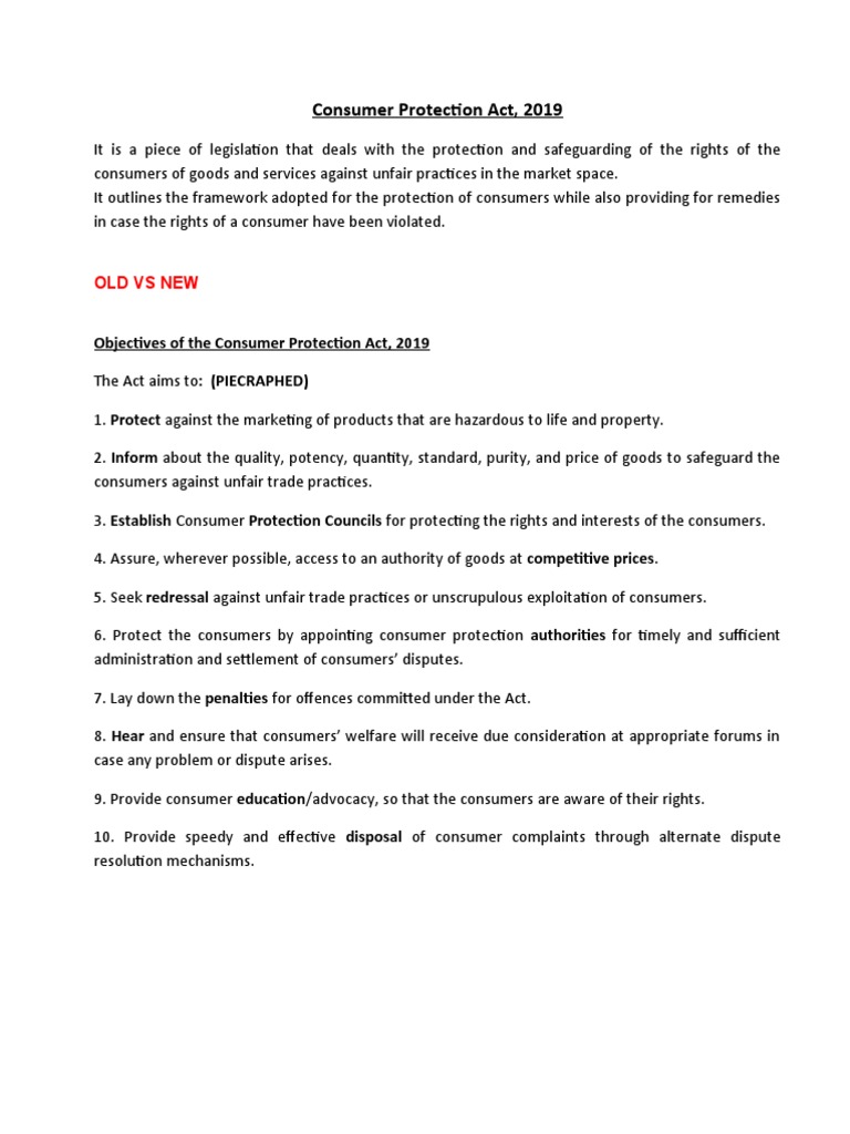 Consumer Protection Act | PDF | Consumer Protection | Product Liability