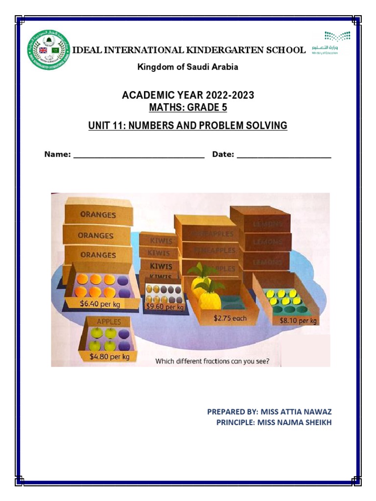Rounding and ordering numbers in maths grade 5 | PDF | Numbers ...