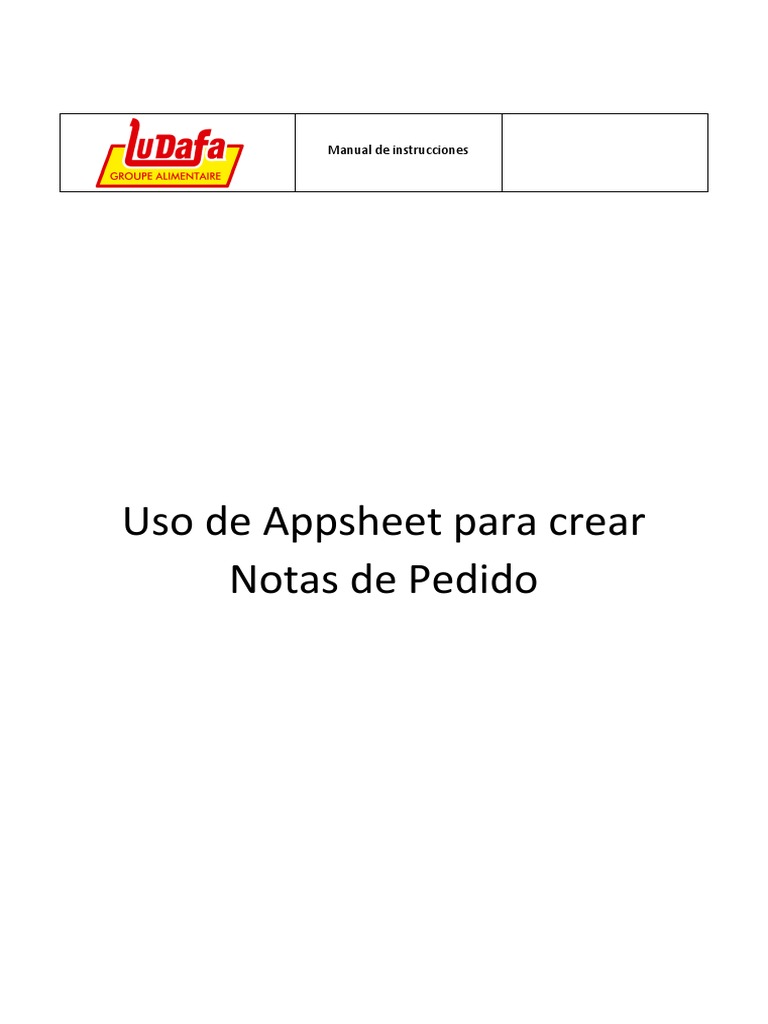 Manual De Usuario Appsheet Pdf Computación En La Nube Software De