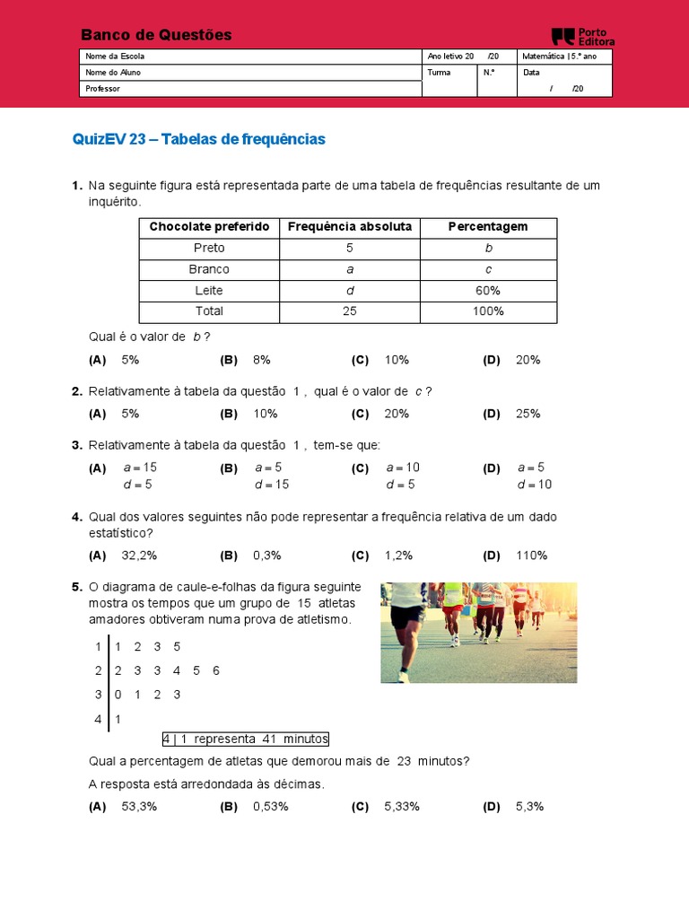 Estat - Prob - 5º Ano | PDF