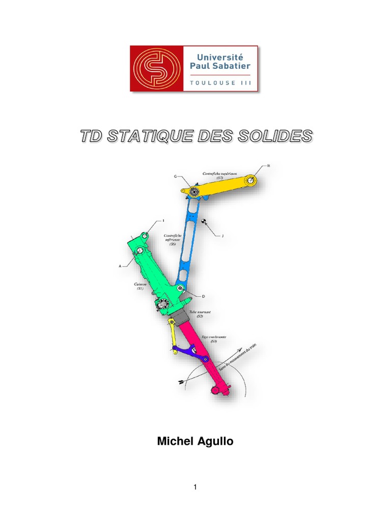 TD de Statique | PDF | Friction | Balance (instrument)