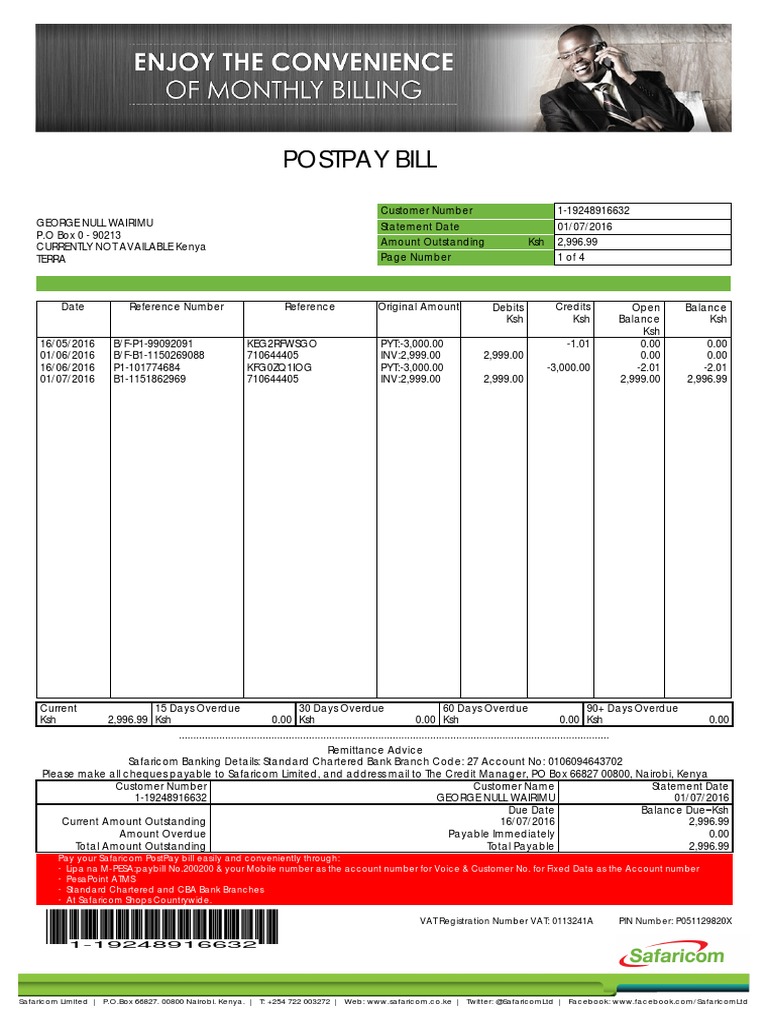 Saf Bill | PDF | Subscription Business Model | Service Industries