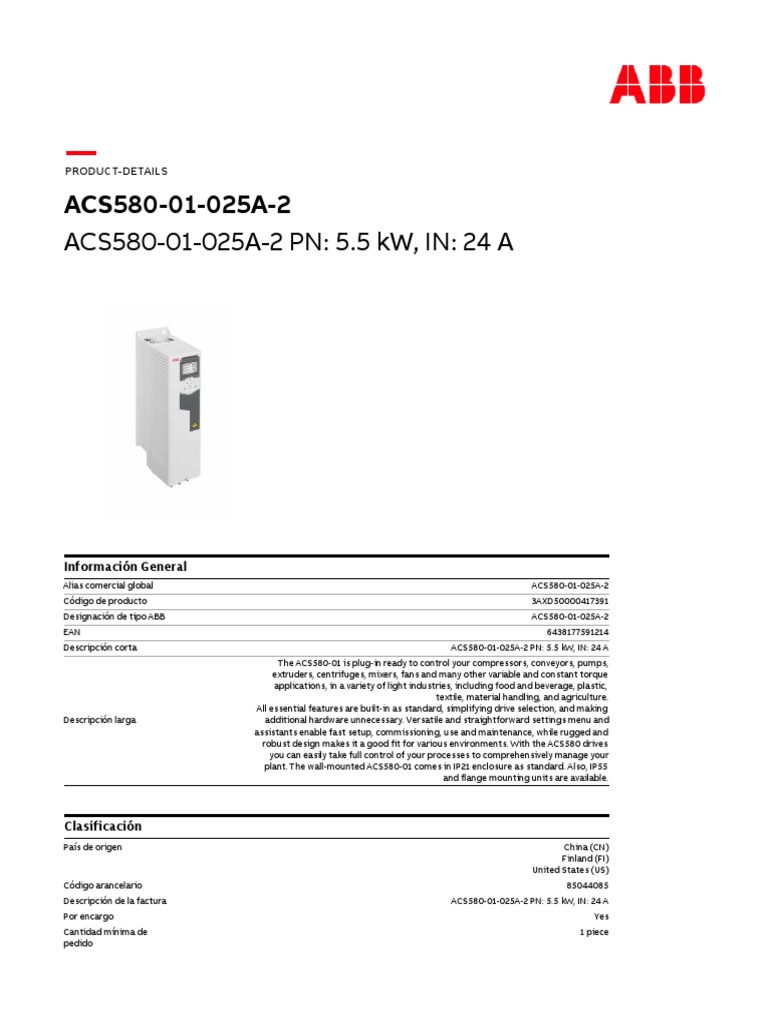 3AXD50000417391 Acs580 01 025a 2 | PDF | Transmisión de datos ...