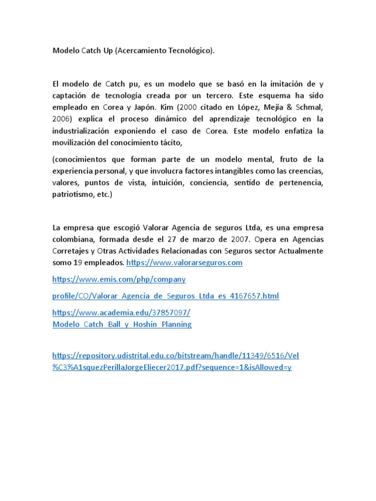 Modelo Catch Up | PDF | Finanzas y dinero