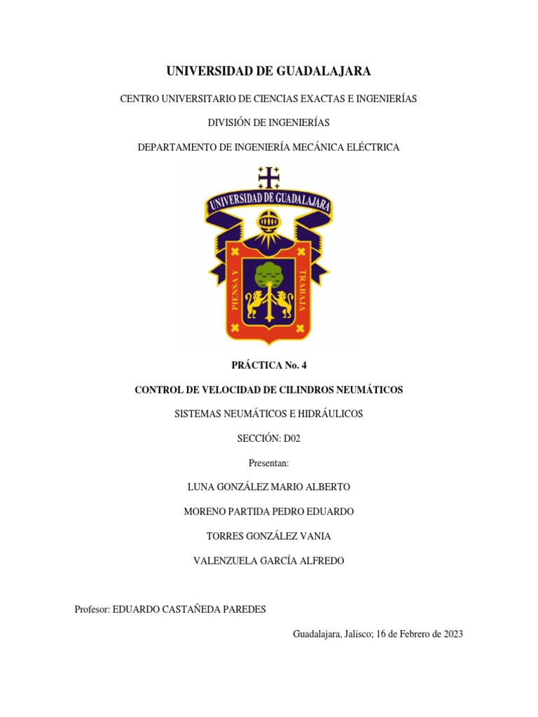 Control de Velocidad de Cilindros Neumáticos | PDF | Neumática | Ingeniería mecánica