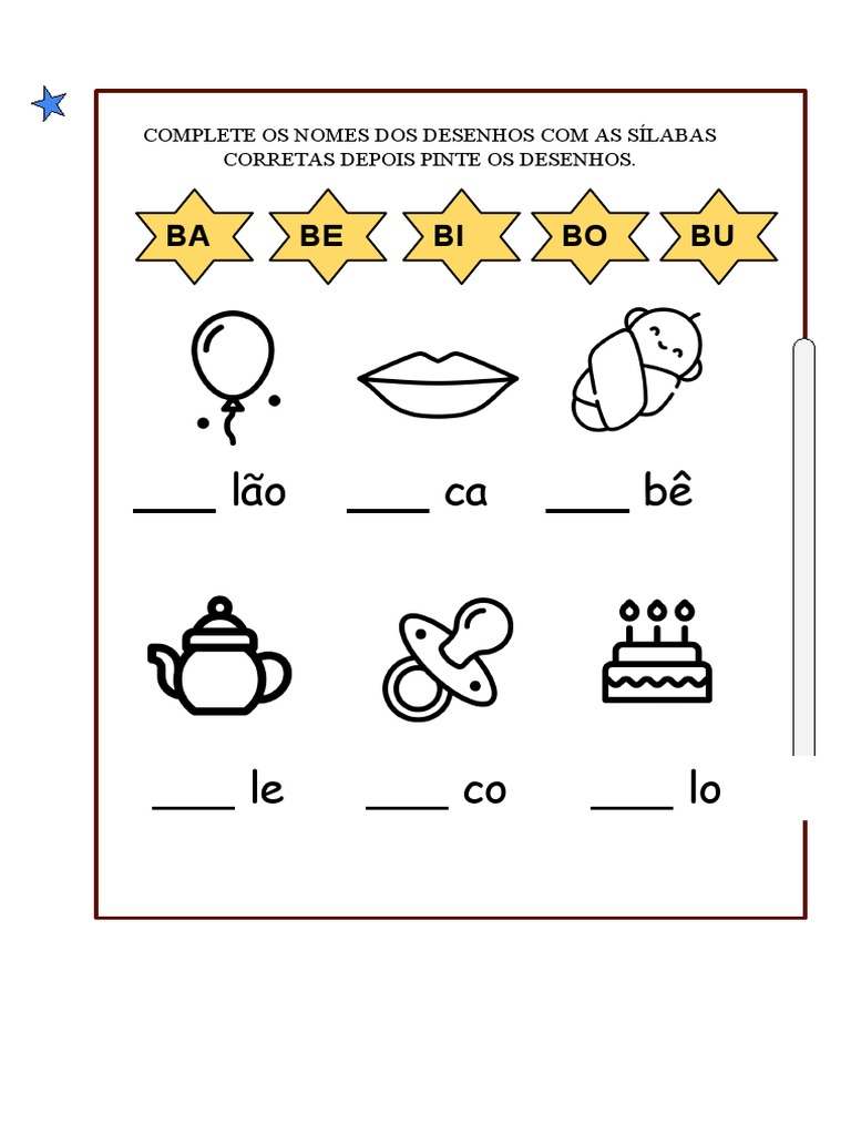 Atividades Silabas Pdf Linguística