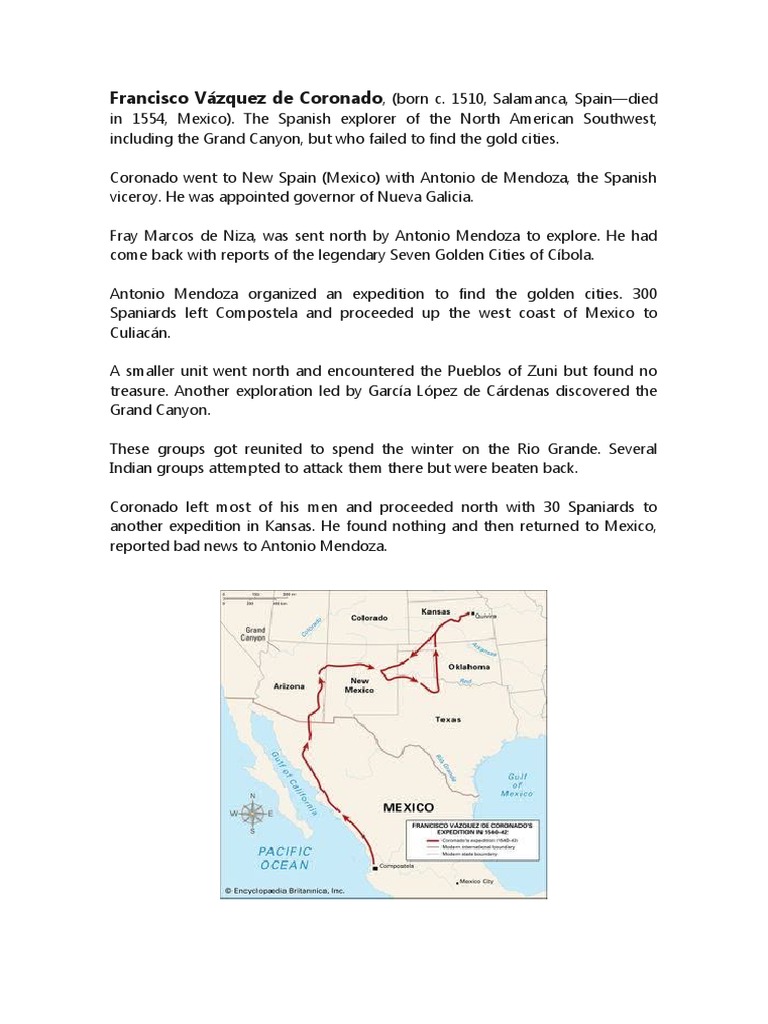 Francisco Vázquez de Coronado | PDF