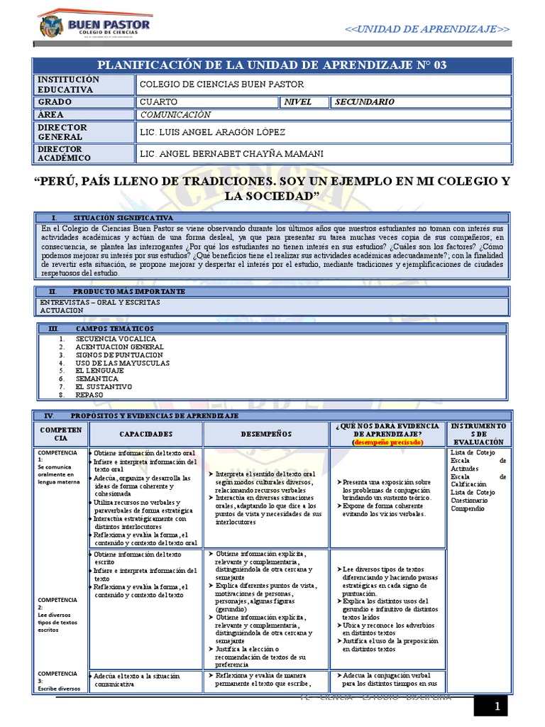 Unidad 3 - 2023 | PDF | Aprendizaje | Lingüística