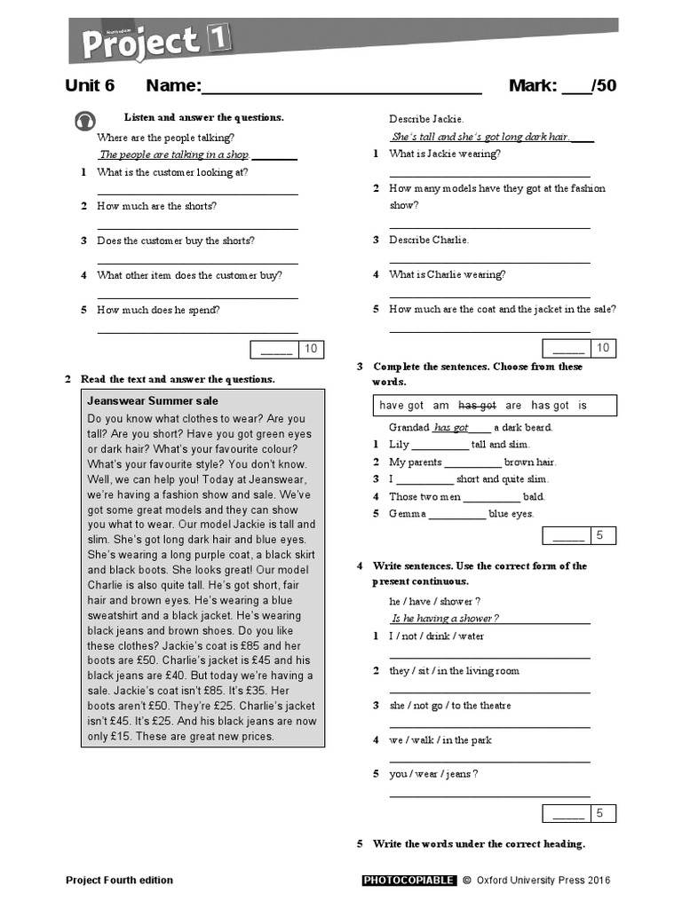 Unit 6 | PDF | Jeans | Style