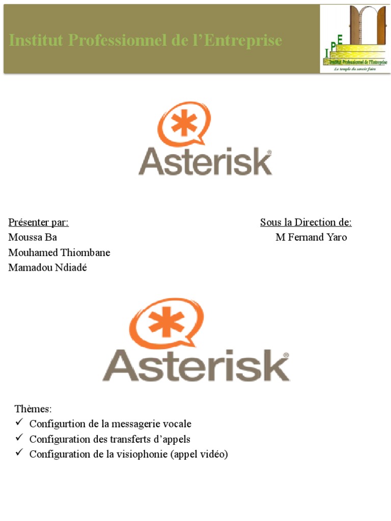 Projet Astérisk | PDF | Secteurs du service | Informatique