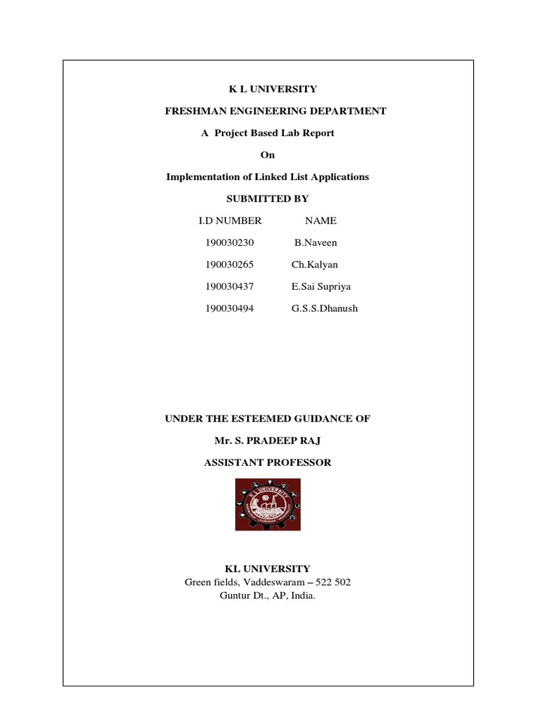 Implementation Of Linked List Applications Pdf Java Programming