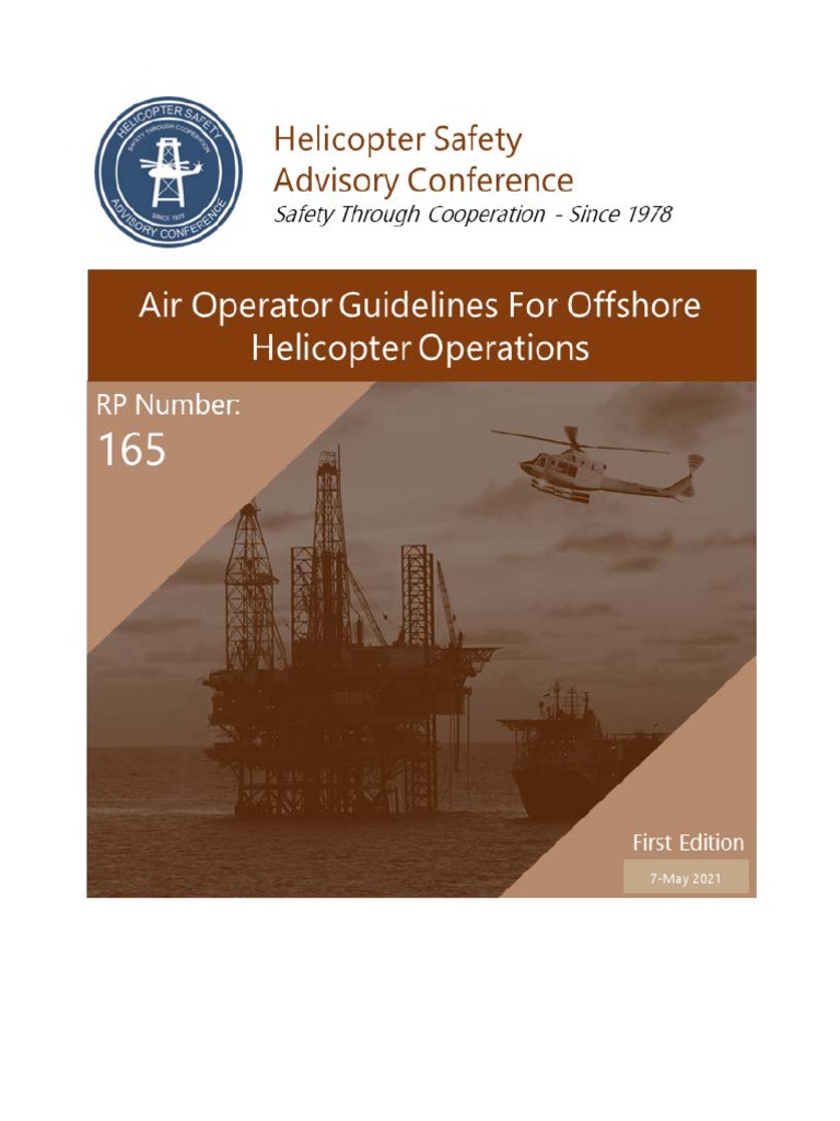 HSAC RP NBR 165 - Air Operator Guidelines For Offshore Helicopter ...