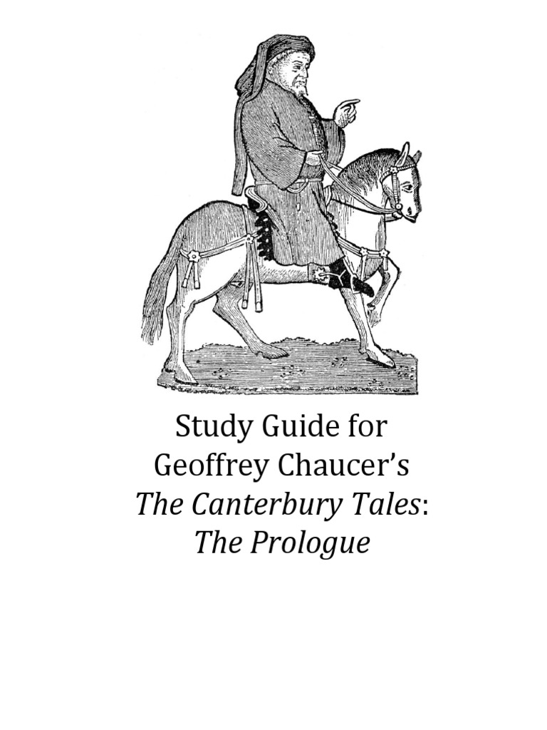 Study Guide: The Canterbury Tales Prologue | PDF | The Canterbury Tales ...