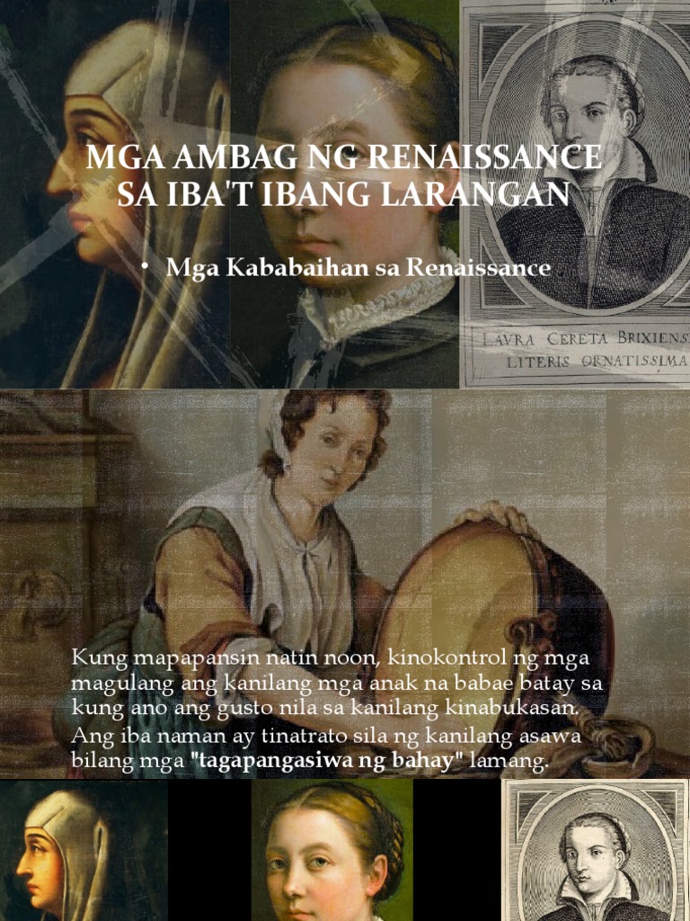 Mga Ambag NG Renaissance Sa Iba't Ibang Larangan | PDF