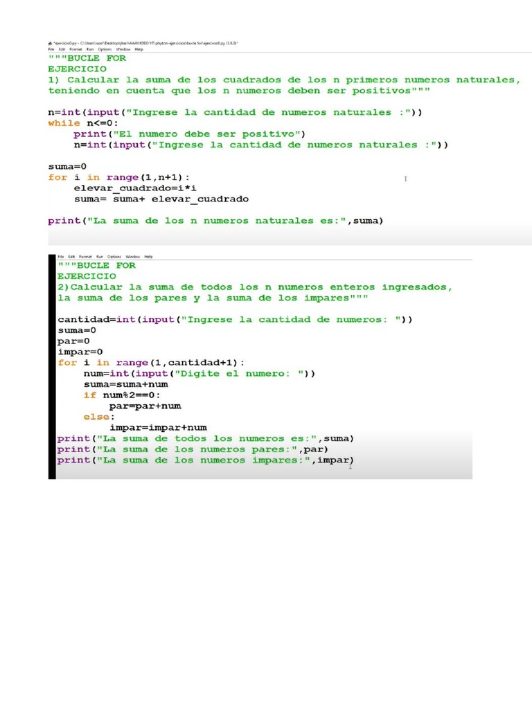 Ejercicios Python Pdf Archivo De Computadora Ventana Informática 