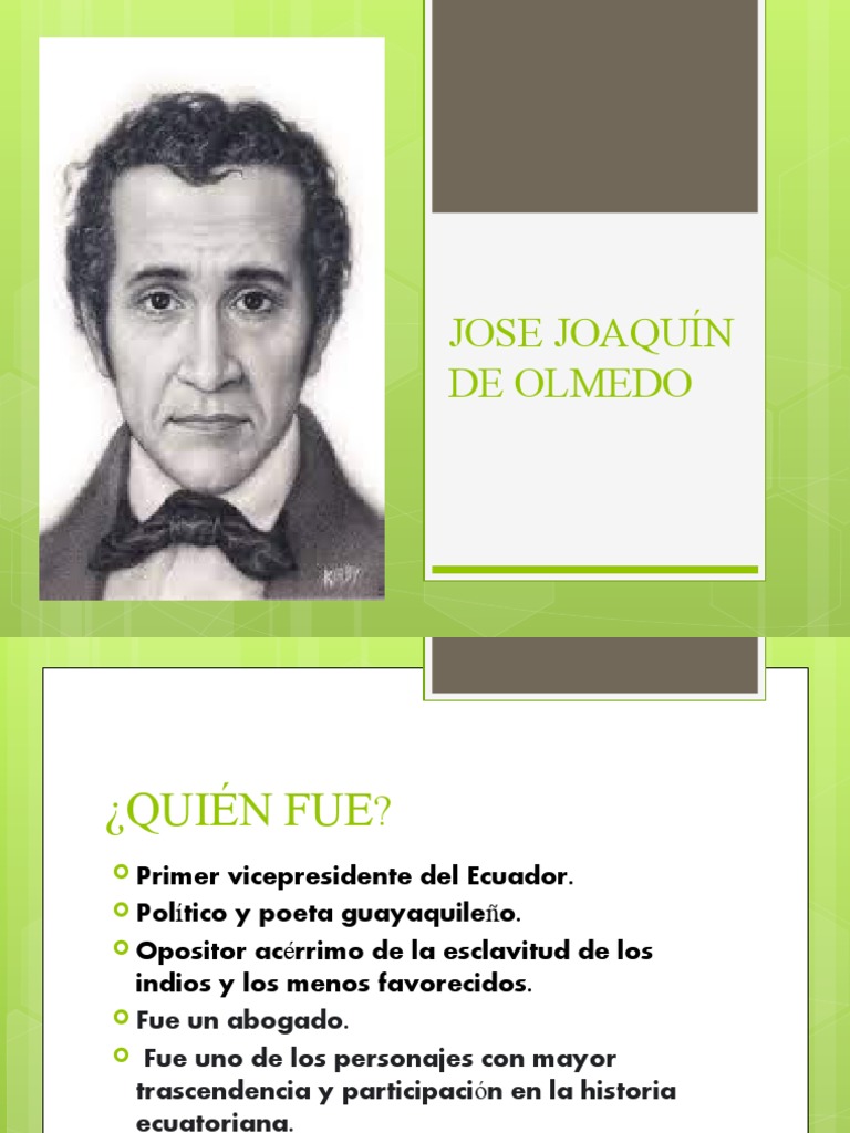 José Joaquín de Olmedo: Vida y Legado | PDF | Ciencias sociales ...