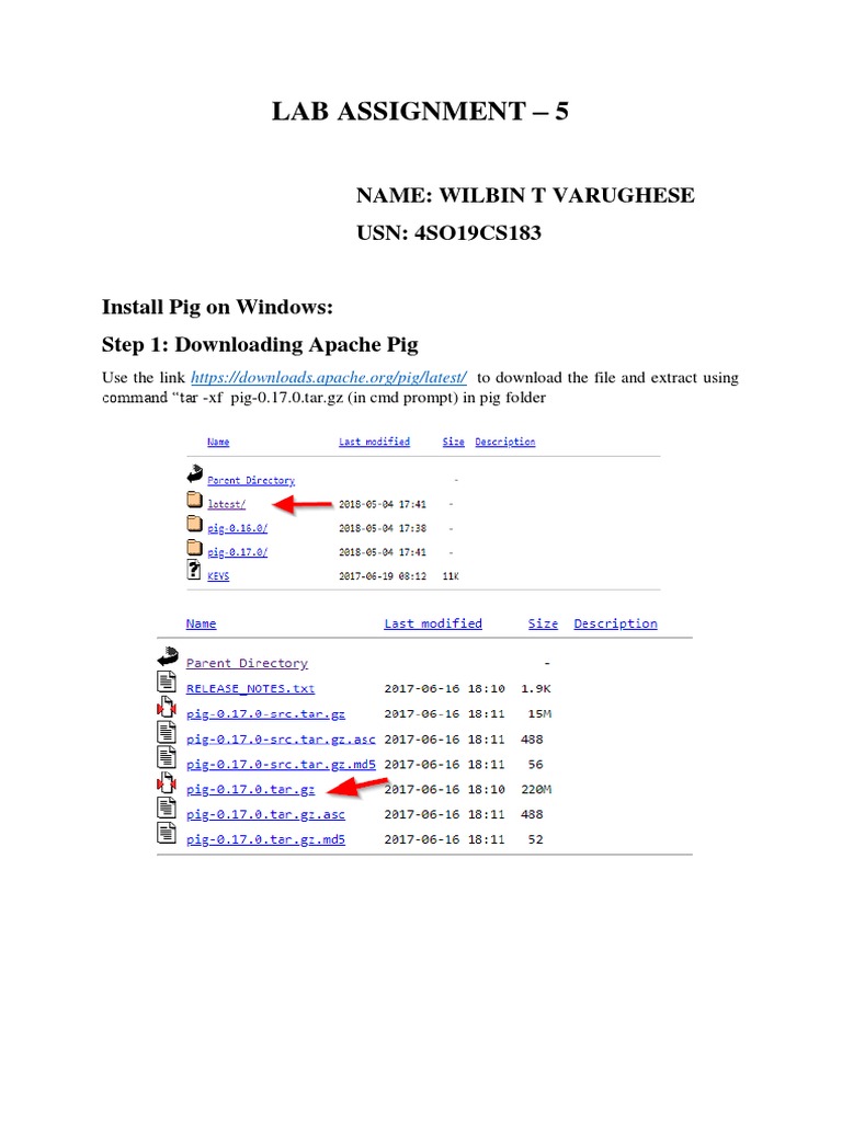 pig install | PDF