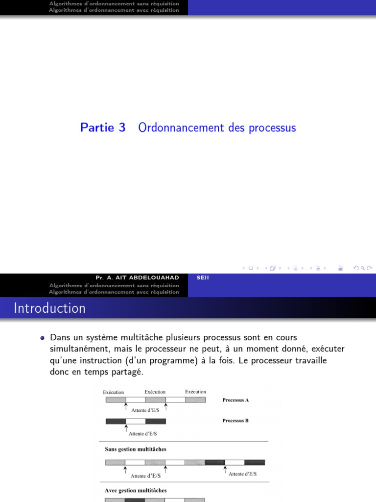 Ordonnancement des processus en SE | PDF | Ordonnancement dans les ...