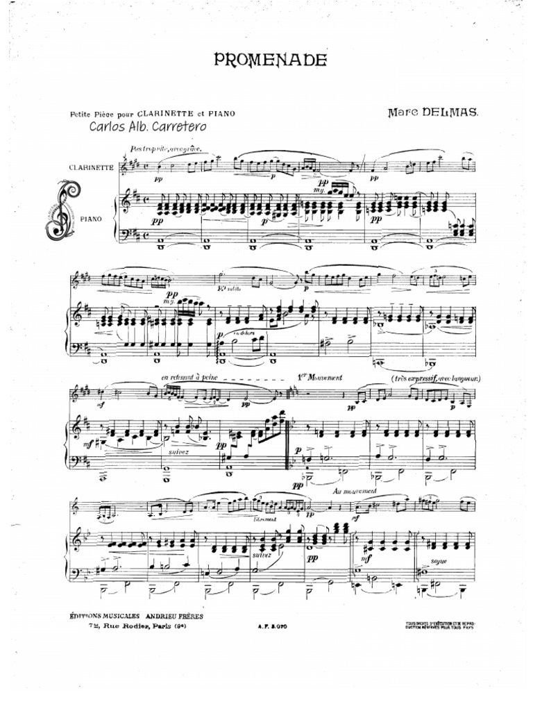 Promenade - Marc Delmas (Cpto) | PDF