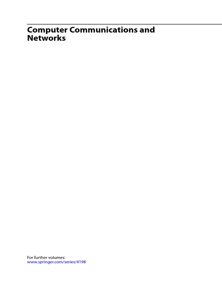 Computer Communications and Networks: For Further Volumes | PDF | Voice ...