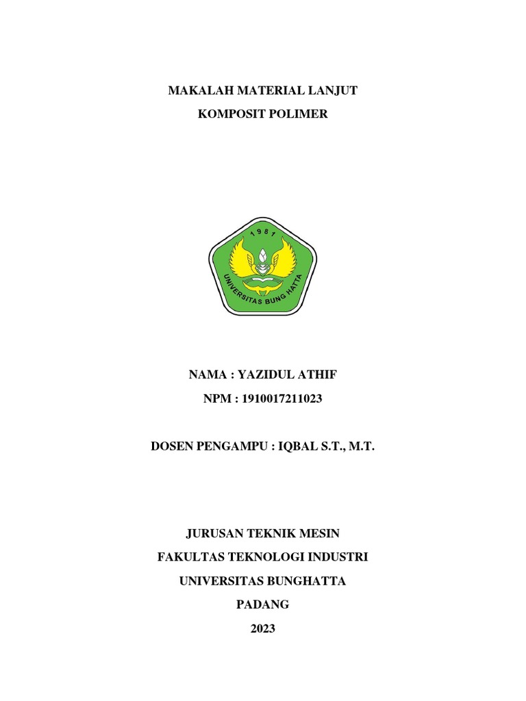 Komposit Polimer: Proses dan Jenis | PDF