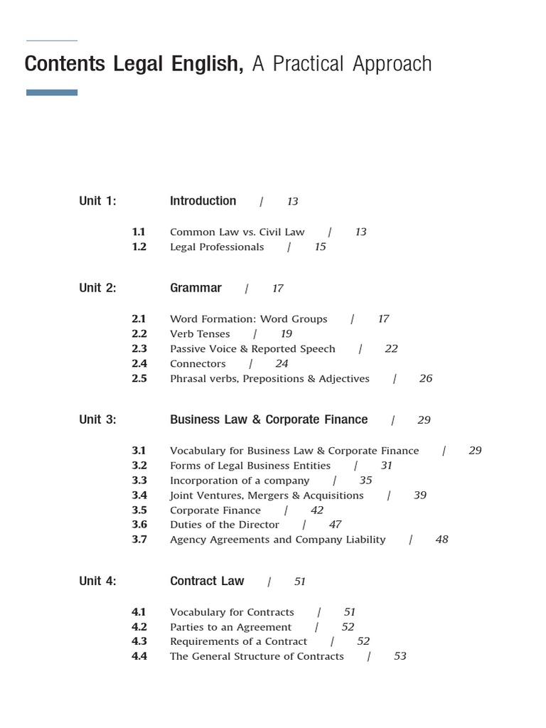 Legal English: A Student's Guide | PDF | Law