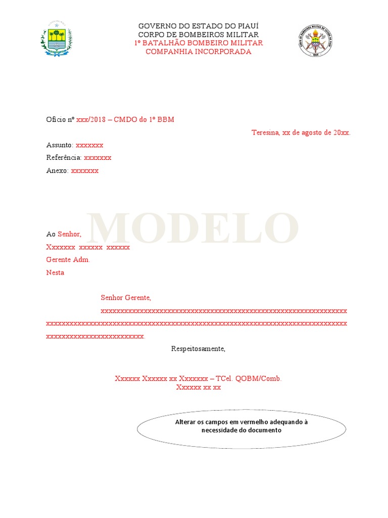 Oficio Bombeiros | PDF