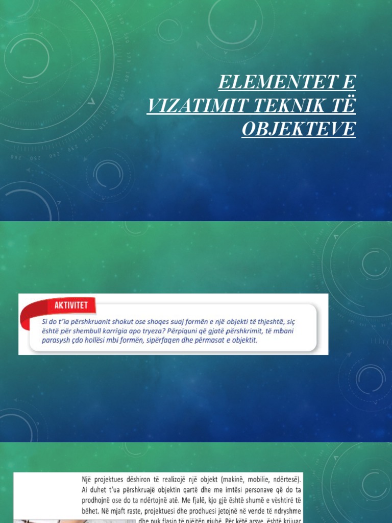 Elementet E Vizatimit Teknik Të Objekteve | PDF