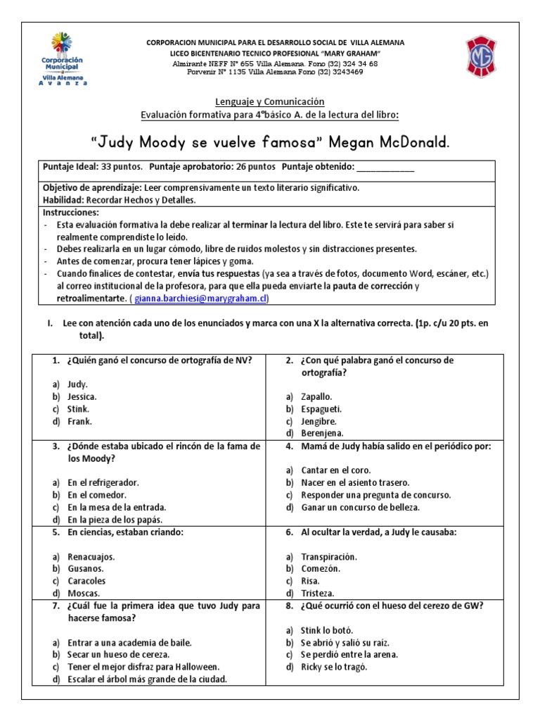 Judy Moody Se Vuelve Famosa | PDF