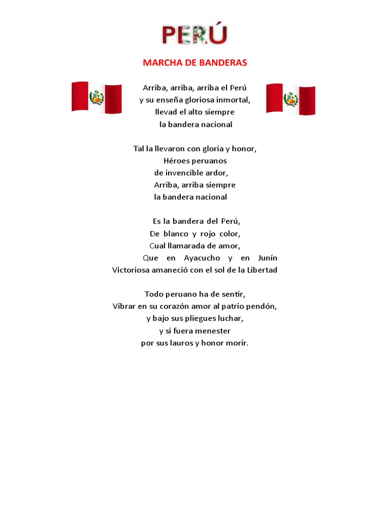 Marcha de Banderas Peru | PDF