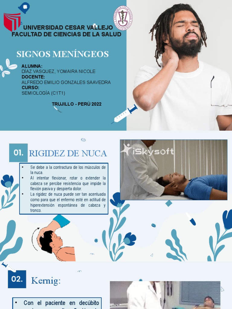 Meningitis Disease by Slidesgo | PDF | Medicina CLINICA | Síntomas y signos
