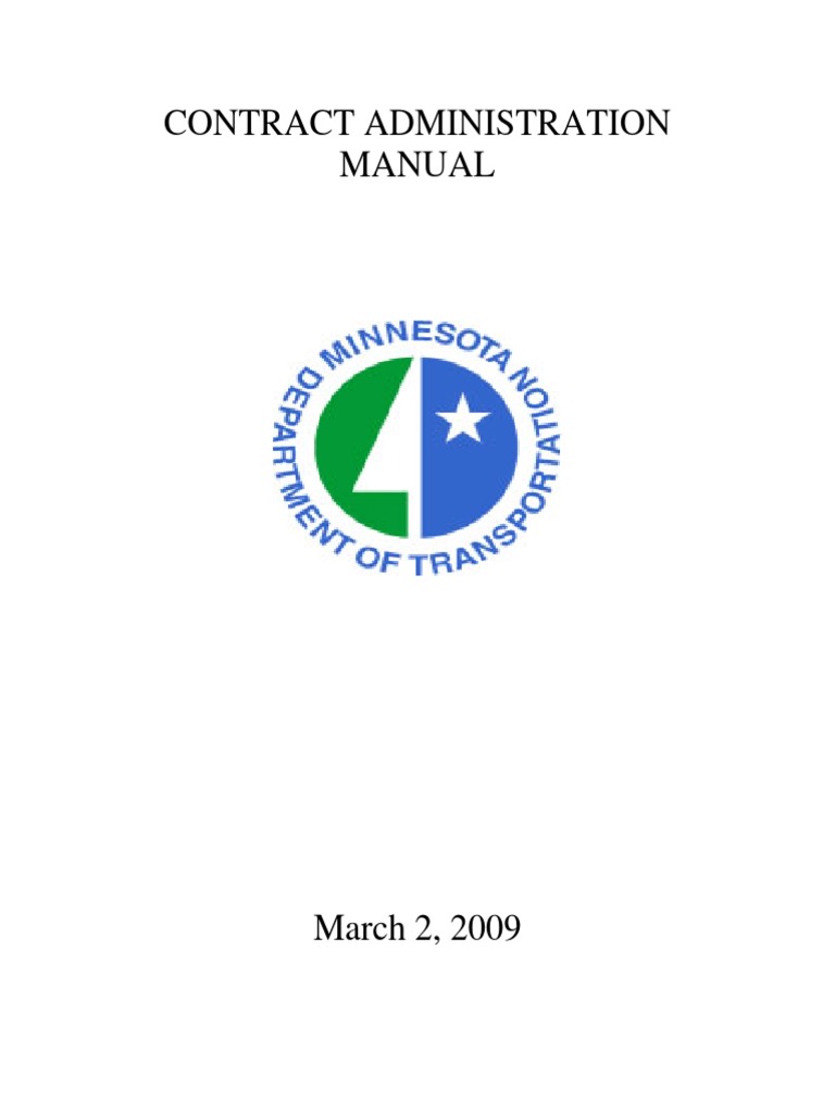 Minnesosta - Contract Admnistration Manual | PDF | Employment ...