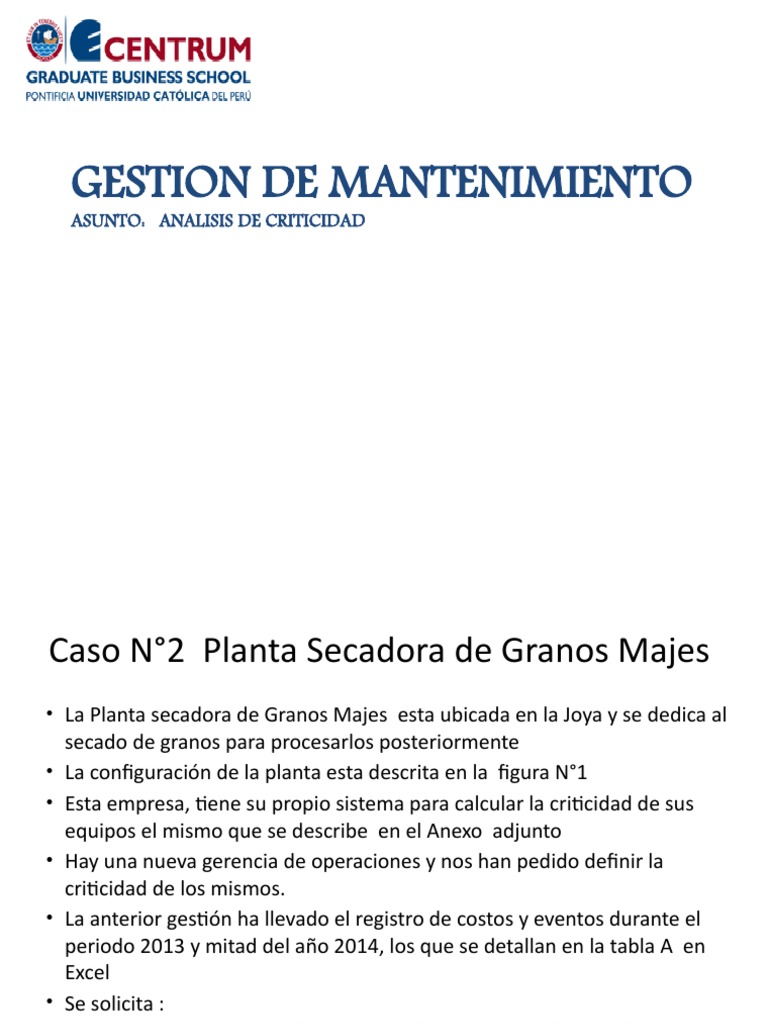 Caso N 2 Criticidad CENTRUM | PDF