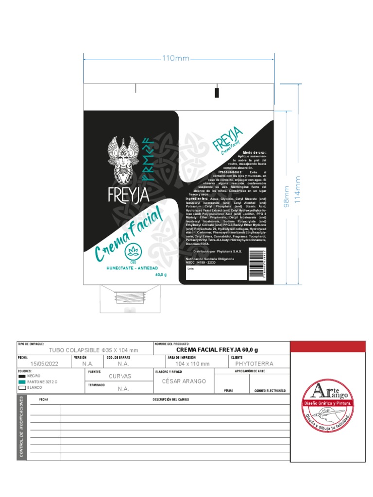 FREYJA FACIAL 60 G NSOC | PDF