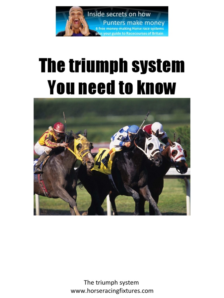 The Winning System-Introduction | PDF | Jockey | Horse Racing