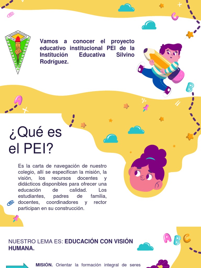 Vamos A Conocer El Proyecto Educativo Institucional PEI de La ...
