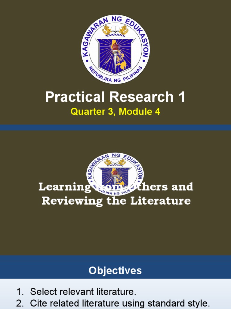 PR1 Module 4 | PDF | Systematic Review | Apa Style