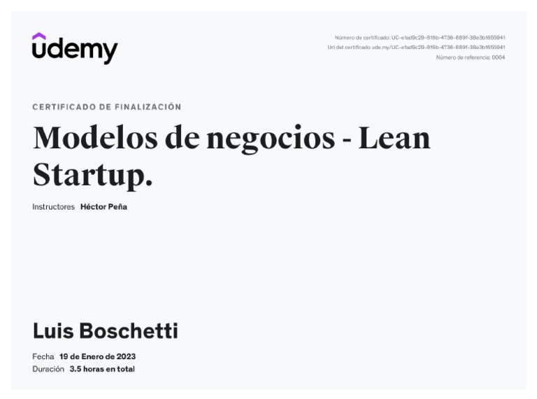 Modelo de Negocio - Lean Startup | PDF