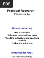 Practical Research 1: Module Overview | PDF | Quantitative Research ...