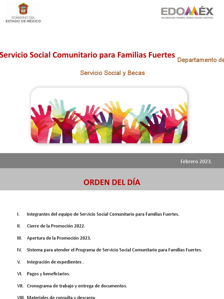 Programa Servicio Social Comunitario 2023 SSB | PDF | Gobierno