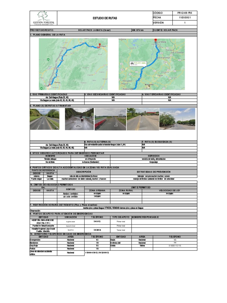 PR-GI-08-F05 Rutograma-PANCE | PDF