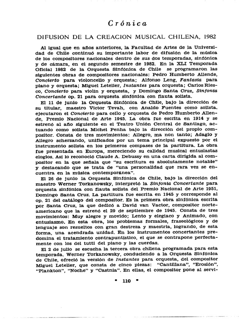 Revista Musical Chilena (1982) - Difusión de La Creación Musical ...