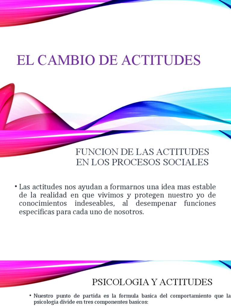 Capitulo 7 El Cambio de Actitudes | PDF | Actitud (psicología) | Comportamiento